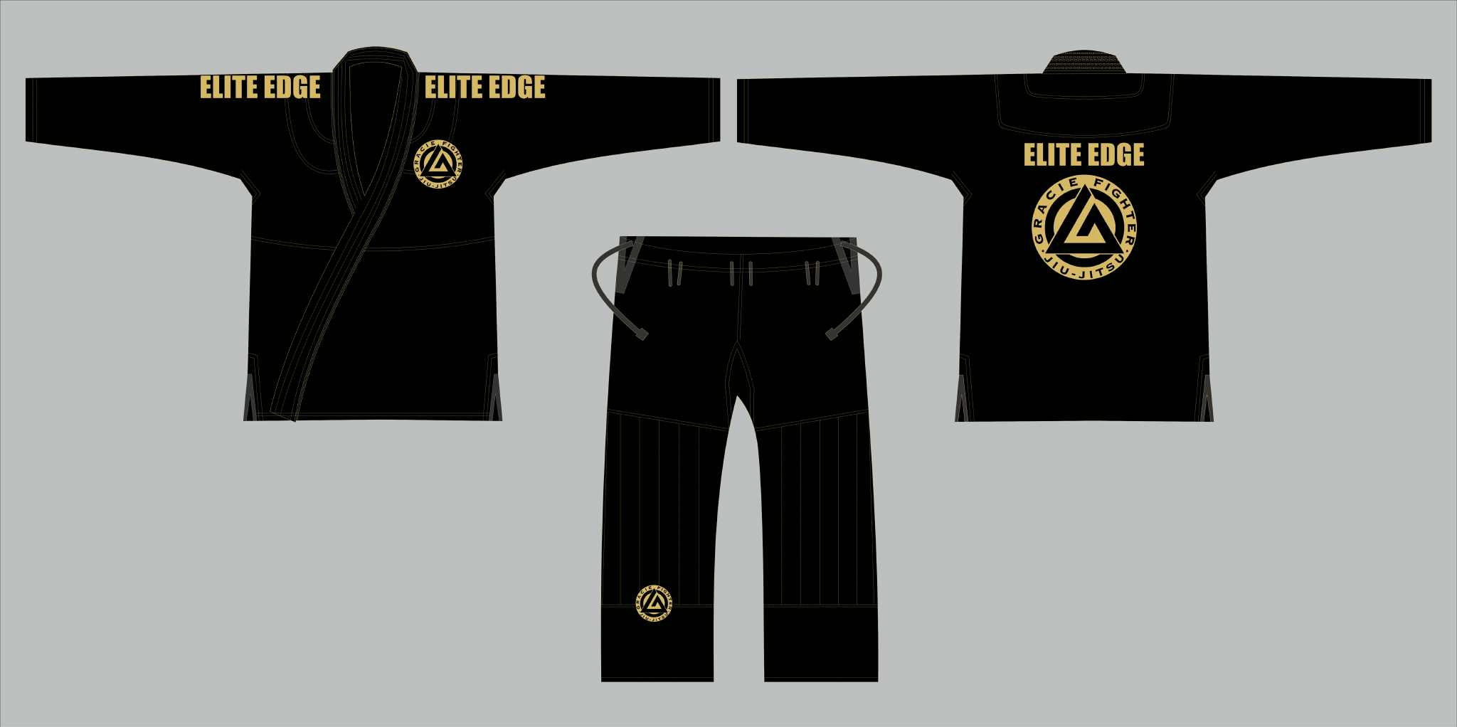 Limited Edition Black & Gold Elite Edge Gi – Elite Edge labs